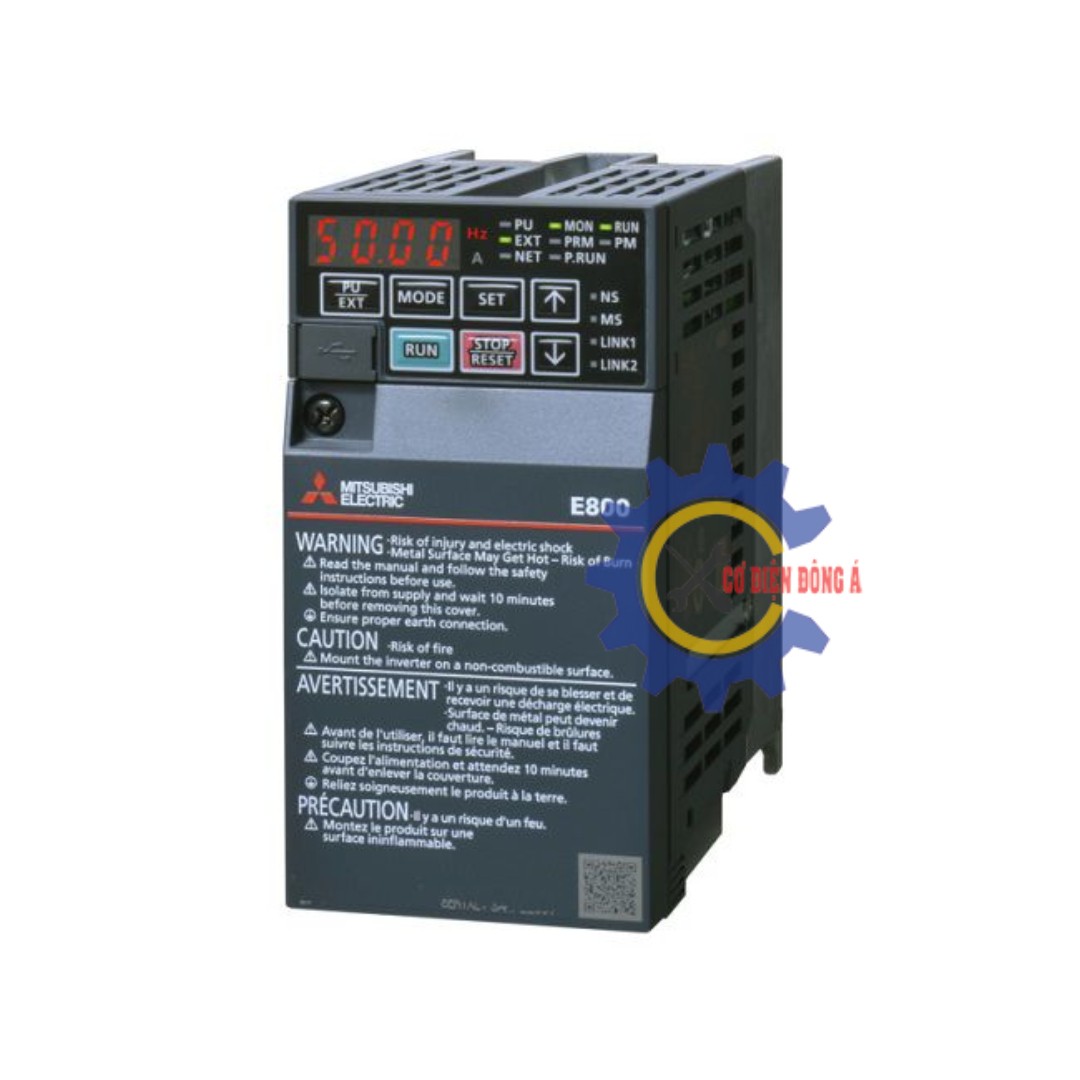 Biến tần Mitsubishi FR-E820-2.2K-1-60 2.2kW 3 Pha 220V - Công Ty TNHH Thương Mại Cơ Điện Đông Á